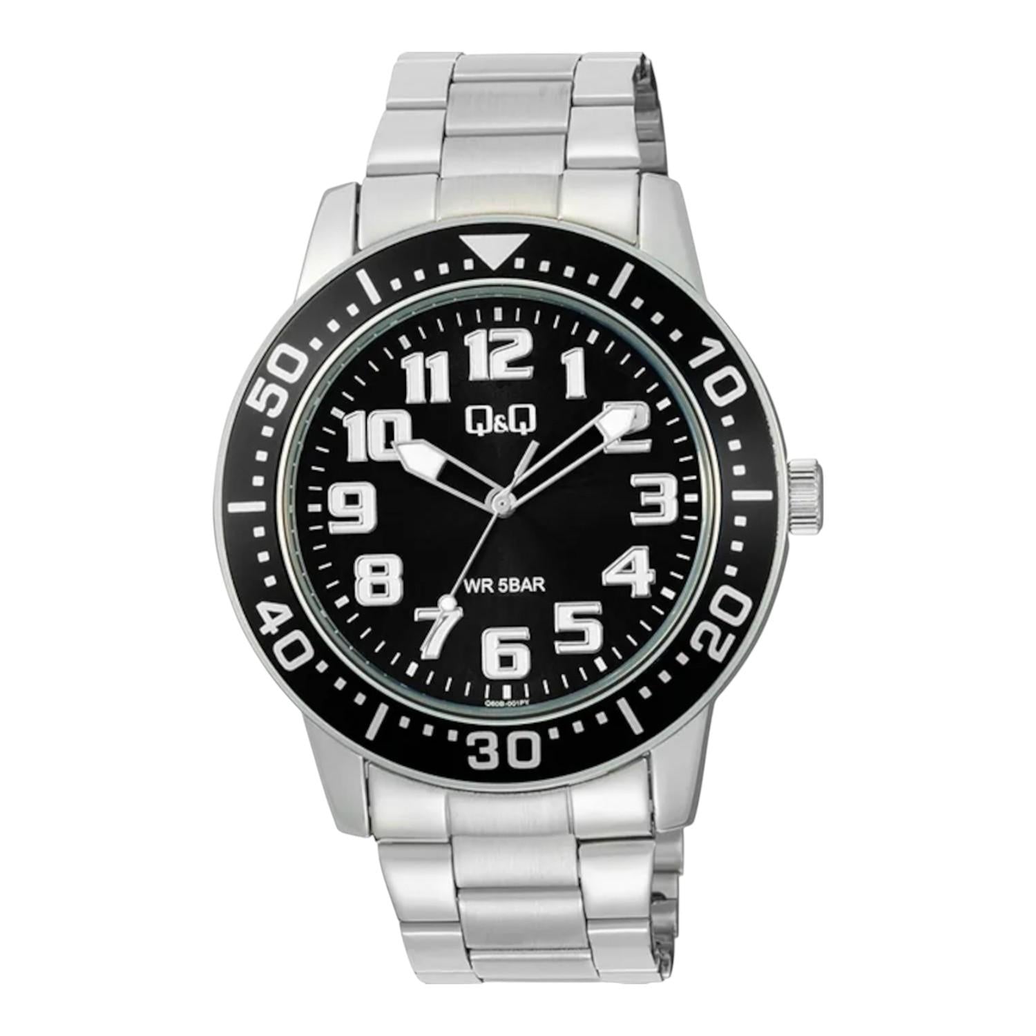 Reloj Q&Q Q60B-001PY MEN´S-Acero – Watch2gomx